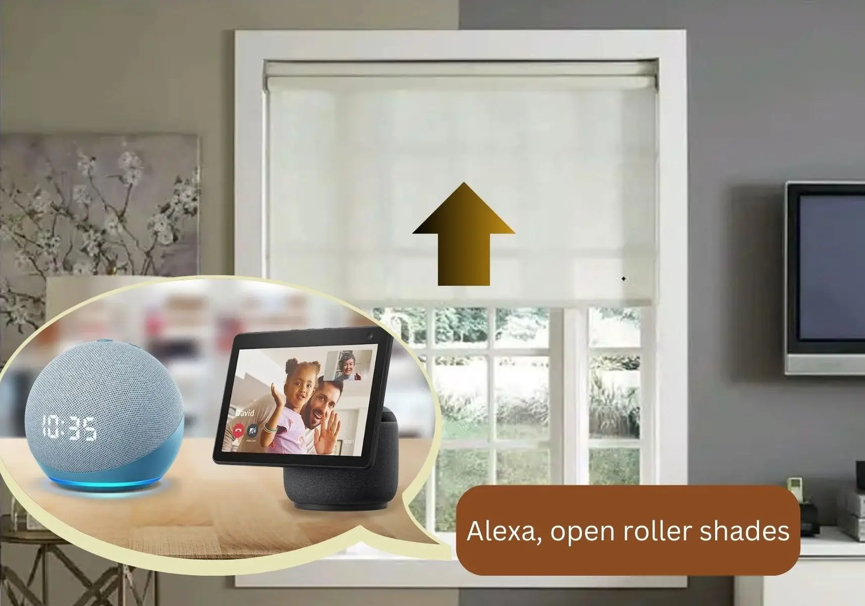 Smart blinds alexa store